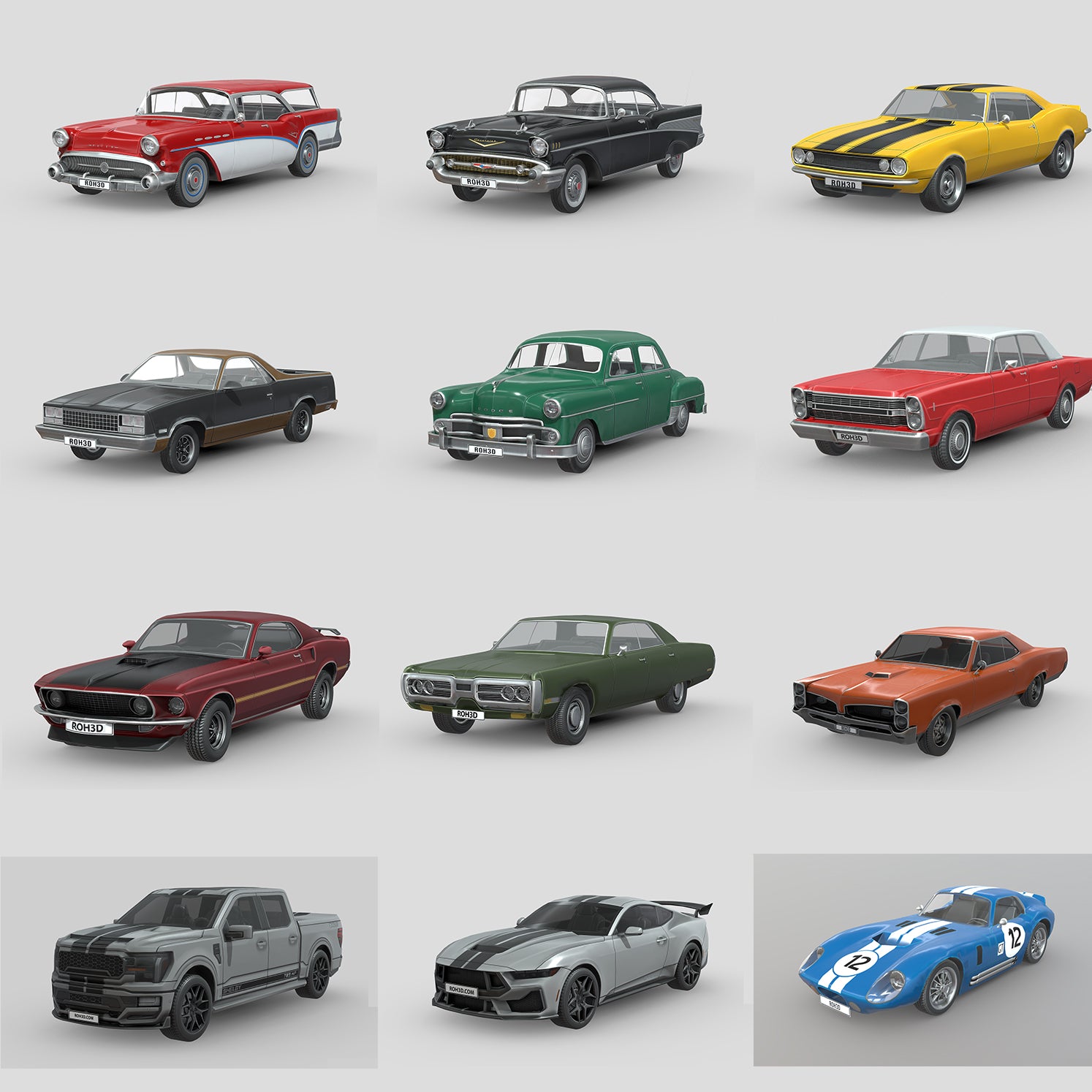 Low-Poly Collection Vol. 08: ThunderPoly Titans – ROH3D