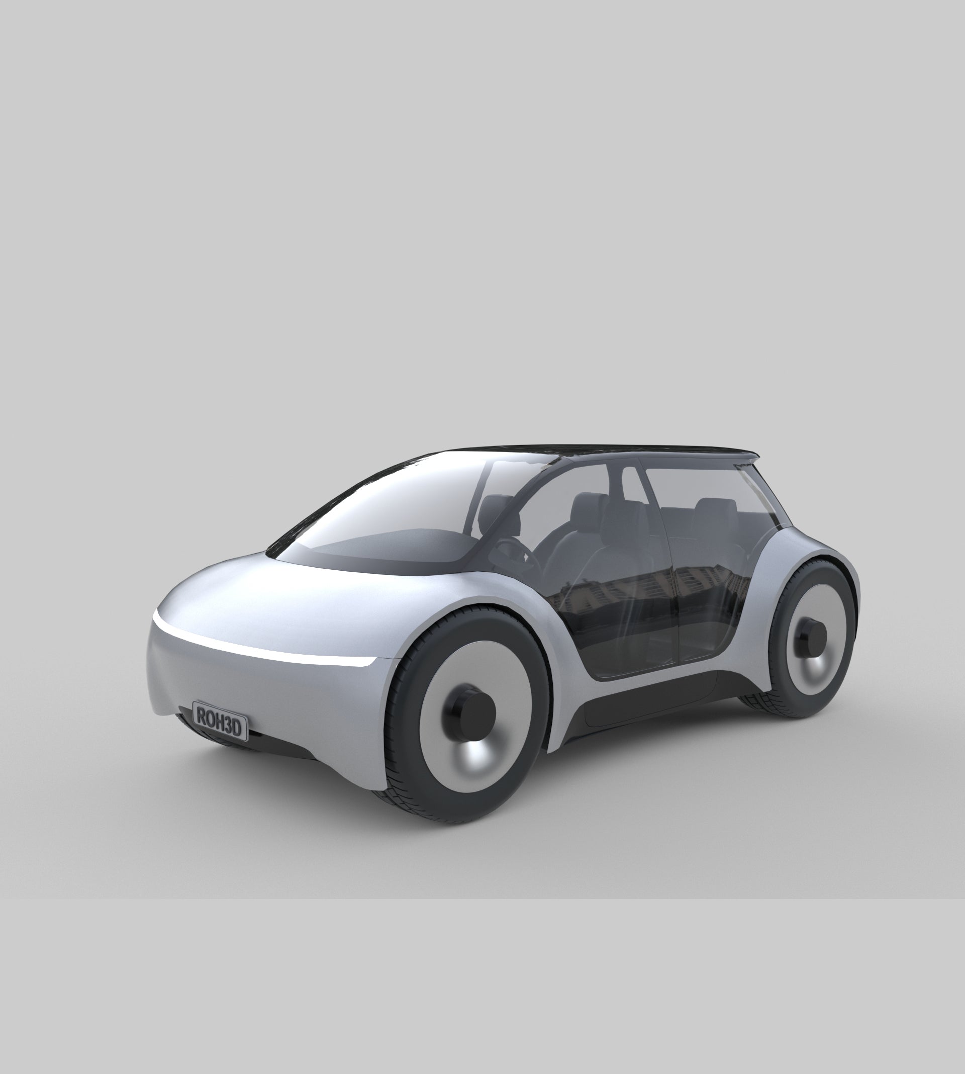 Compact Futuristic Utility EV – ROH3D