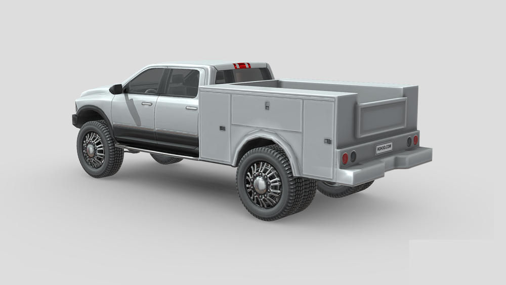 Low Poly Car - Dodge Ram Utility Cab – ROH3D